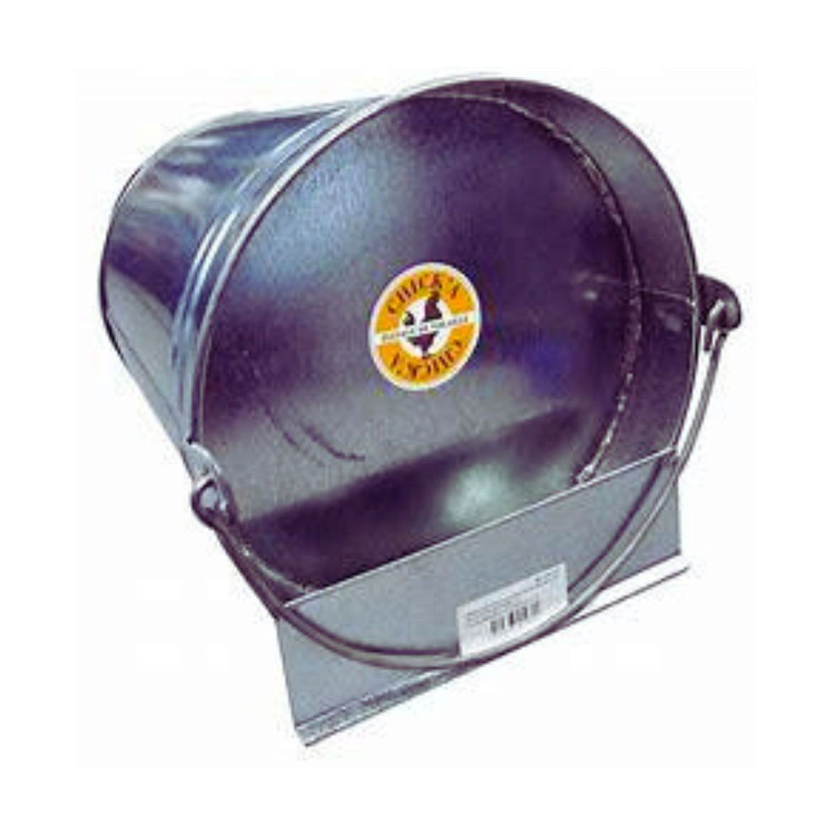 Chicken Waterer | 12L Galvanized Tip Over Bucket Poultry Waterer | Lit ...