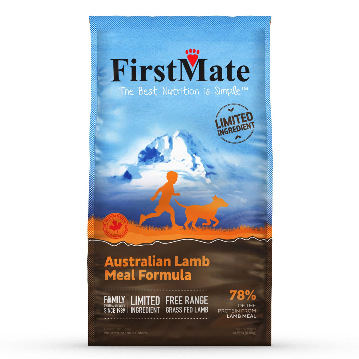 First Mate | Limited Ingredient Grain Free | Australian Lamb Meal Dog ...