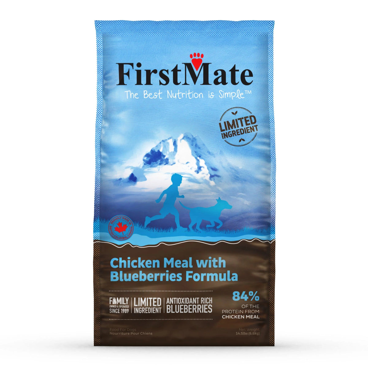 First Mate | Limited Ingredient Grain Free | Chicken Meal with Blueber ...