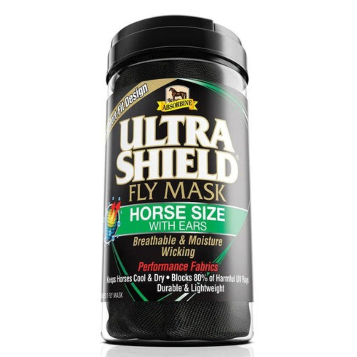Fly Mask | Ultrashield | with Ears | Horse Size | Absorbine Products ...