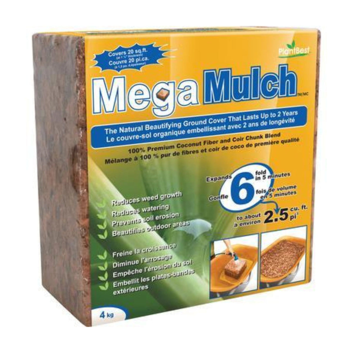 Mega Mulch 4kg | Eco-Friendly Garden Mulch | Weed Suppression | Plant ...
