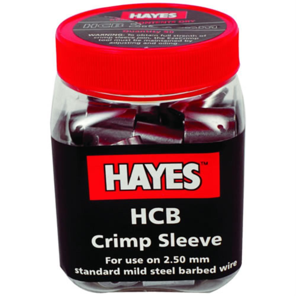Hayes | HCB | Wire Crimp Sleeves | Barbed Wire | 12.5Ga – Purity Feed