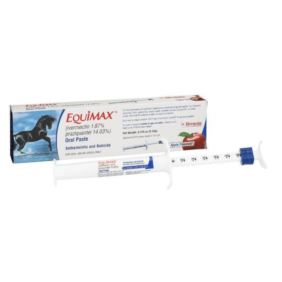 Horse Wormer | Ivermectin/Praziquantel Paste | 6.42 grams | Equimax ...