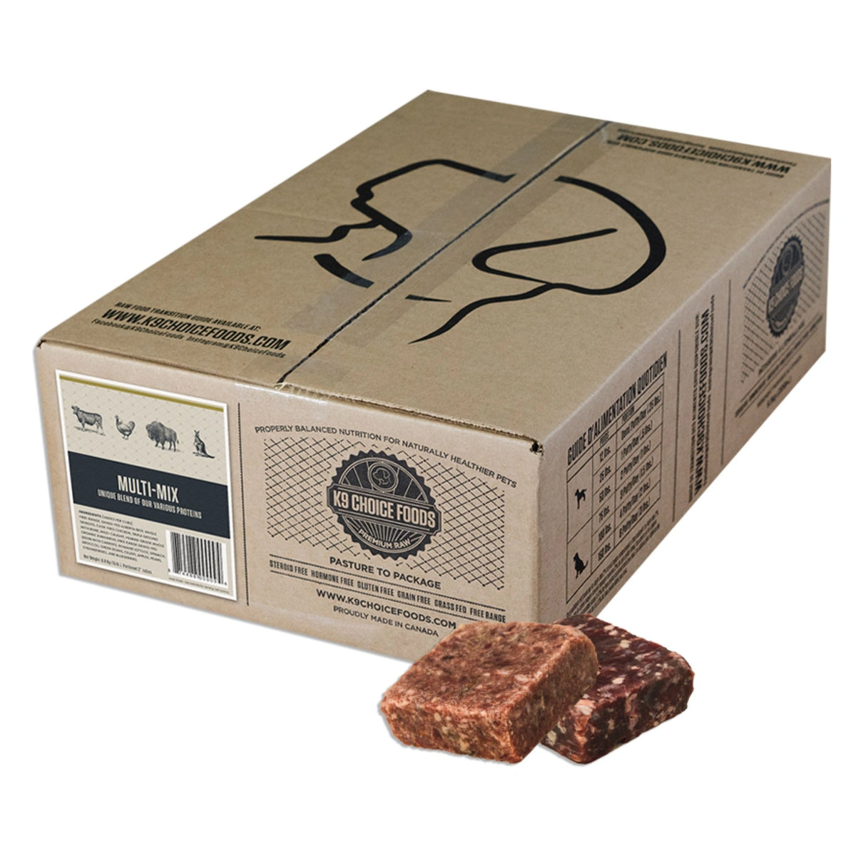 K9 Choice | Complete Cuisine | Frozen | 15lb | Multi Mix Dog Food ...