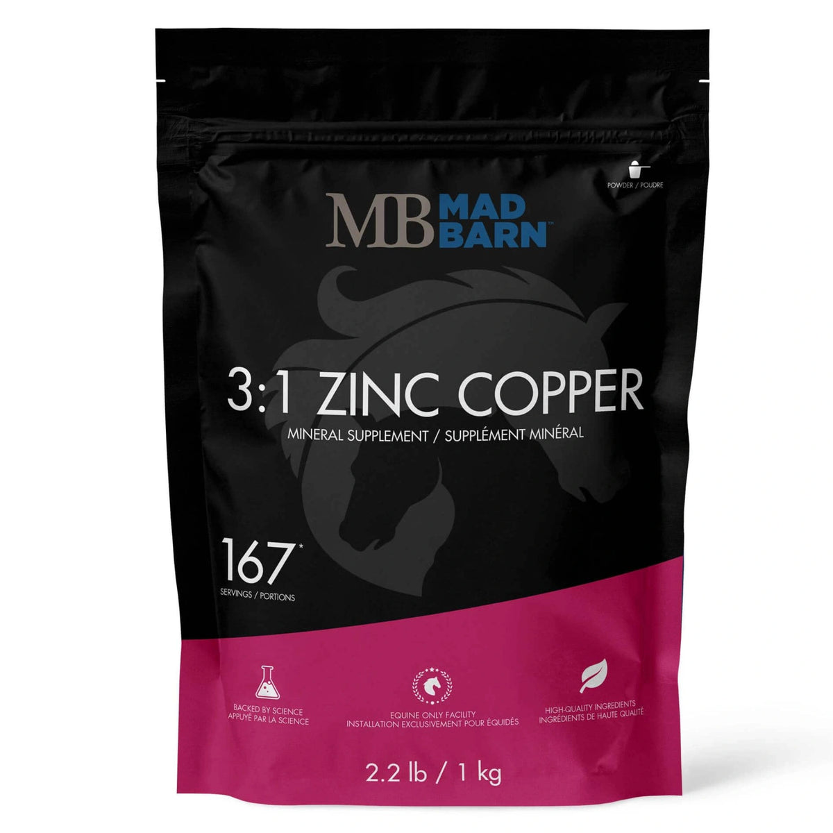Mad Barn | 3:1 Zinc Copper | Maintain Hoof, Skin and Coat health | Min ...