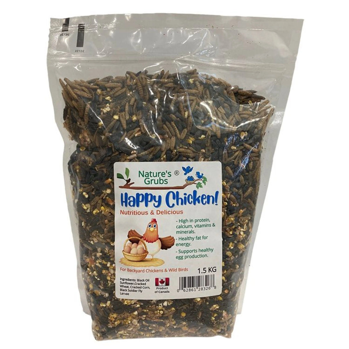 Nature's Grubs | Happy Chicken Seed Mix | 1.5kg | Chicken Feed – Purity ...