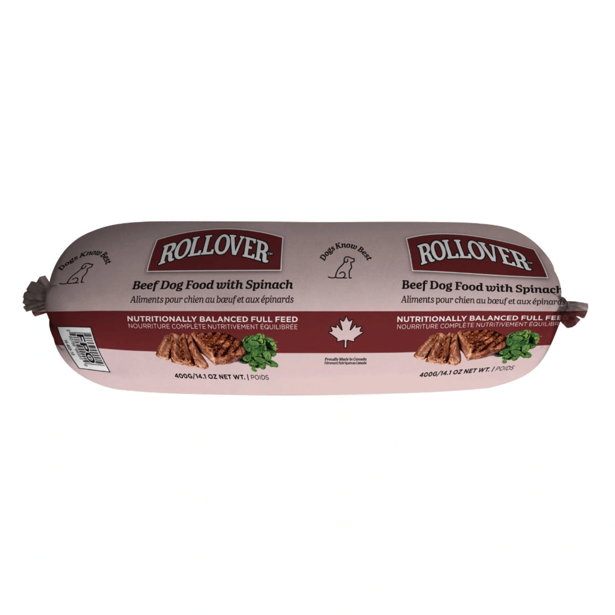 Rollover | Functional 800g | Beef and Spinach Dog Food – Purity Feed