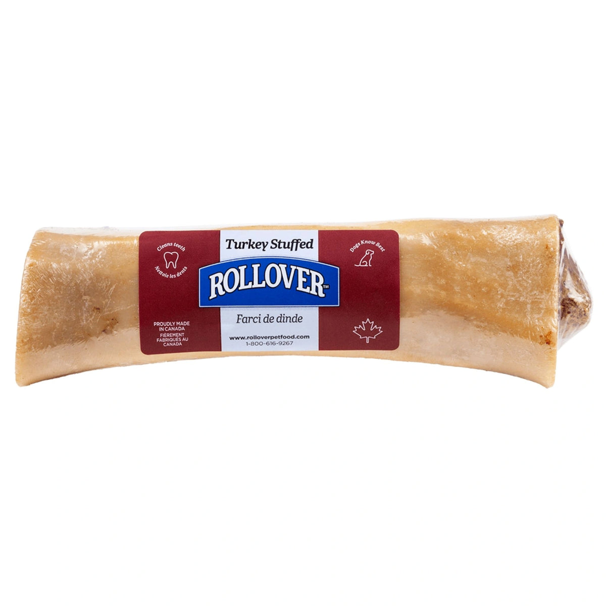 Rollover | Stuffed Beef Bones Large | Turkey, Chicken, Lamb, Beef Dog ...