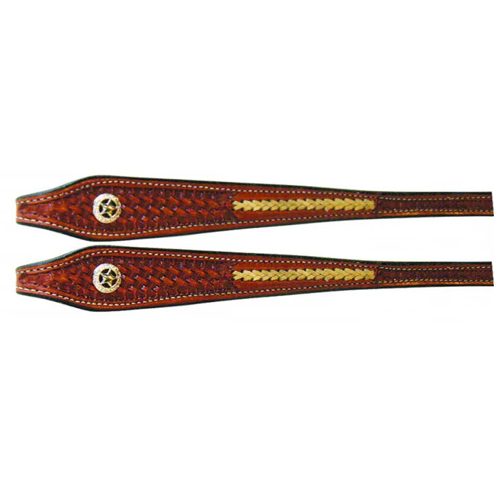 Sierra | Basketweave & Rawhide | Western Split Reins – Purity Feed