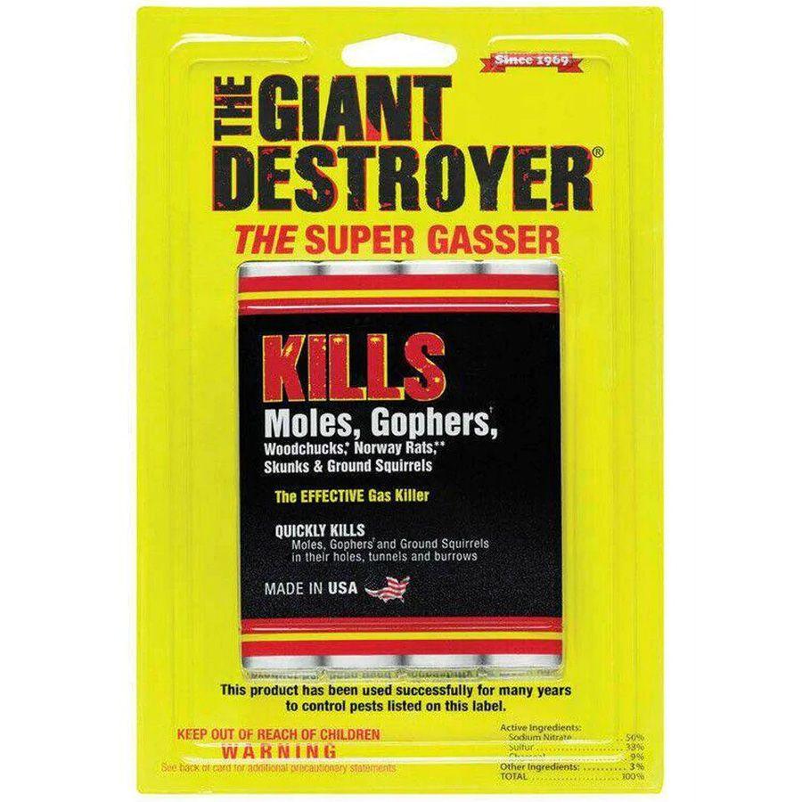 Gopher and Mole Killer | Smoke Bomb | Outdoor Use | Giant Destroyer 4 ...