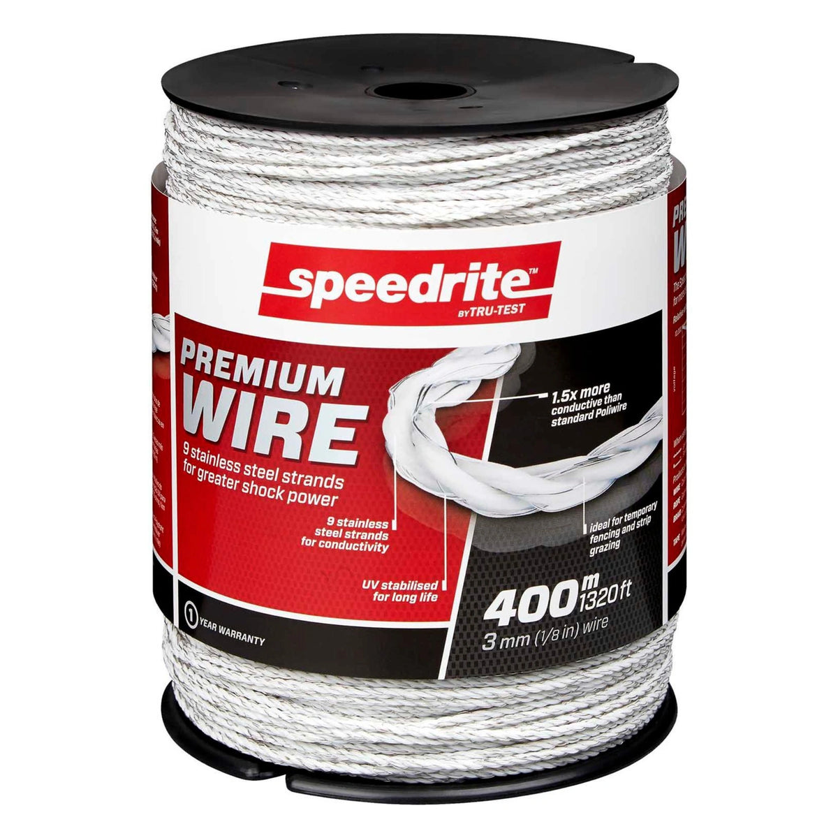 Wire Fencing | 9 Strand | 3 mm Polywire | 400 M | Speedrite – Purity Feed